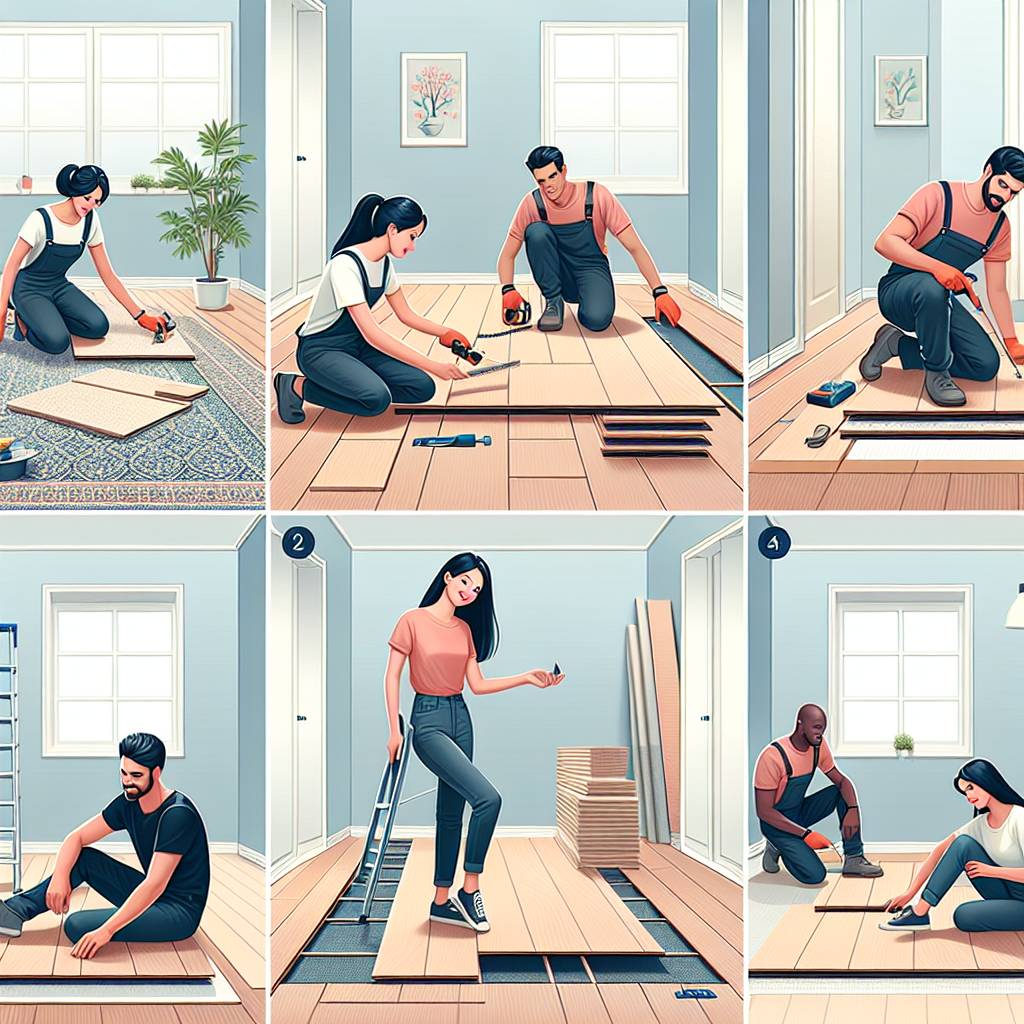 Étapes clés pour poser un parquet flottant comme un pro - L'As du Parquet - Plancher - PEINTURE